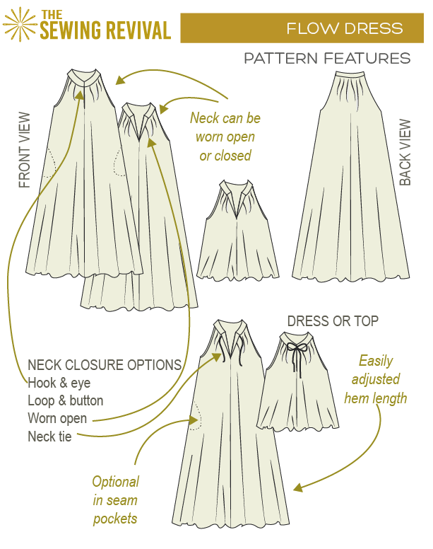 Flow Dress – The Sewing Revival