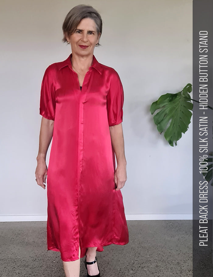Pleat Back shirt dress – The Sewing Revival