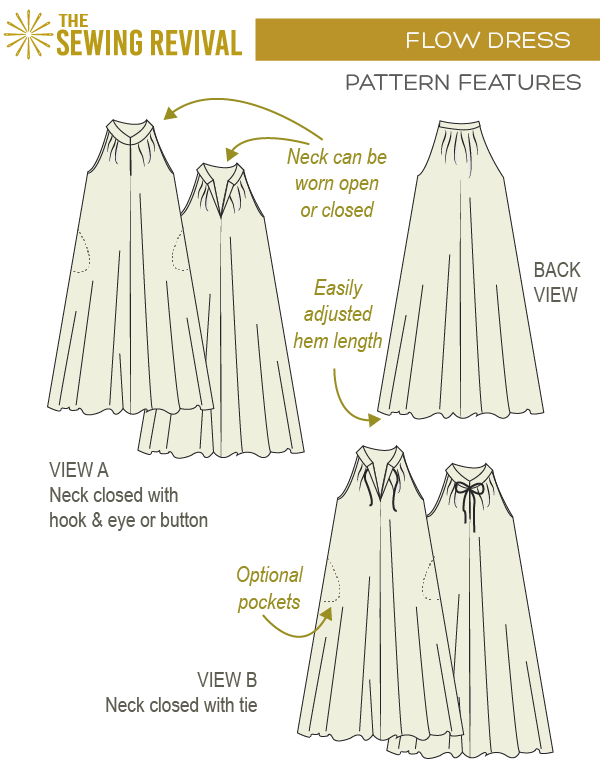 Flow Dress – The Sewing Revival