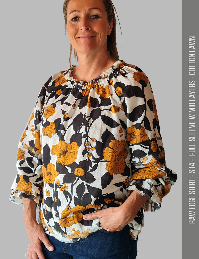 Raw Edge Shirt (& dress hack) – The Sewing Revival