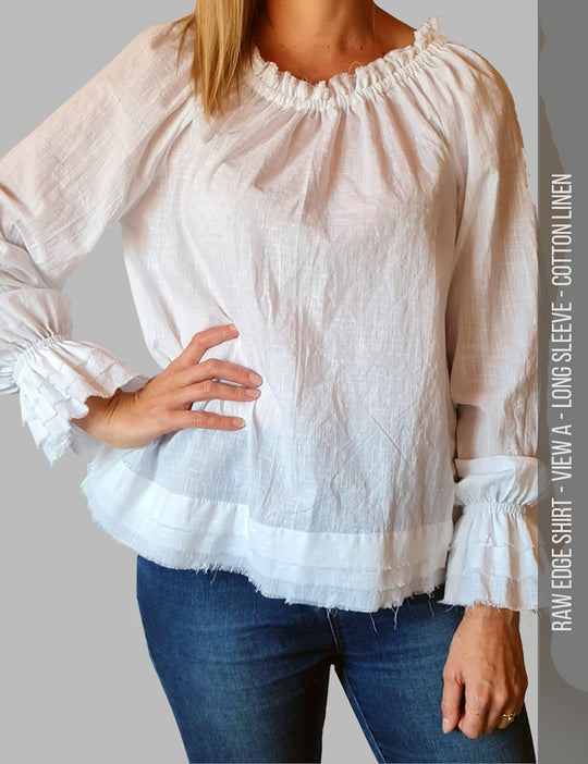 Raw Edge Shirt (& dress hack) – The Sewing Revival