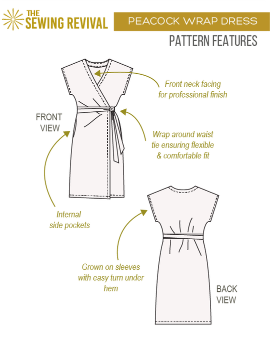 Peacock Dress PDF Sewing Pattern – The Sewing Revival