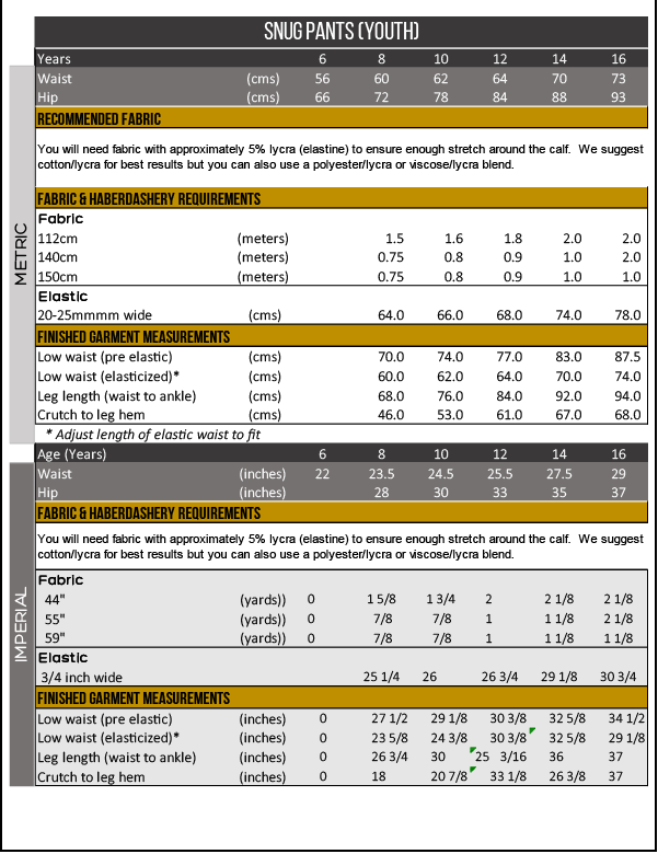 Snug Pants – The Sewing Revival